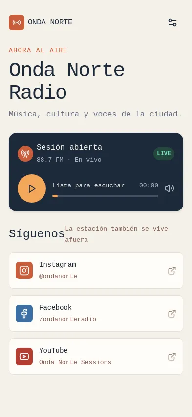 Radio Social App