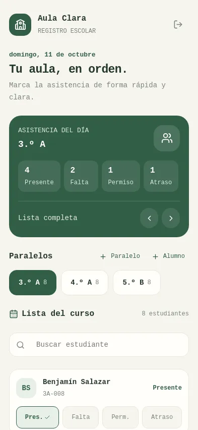 Asistencia Escolar Móvil
