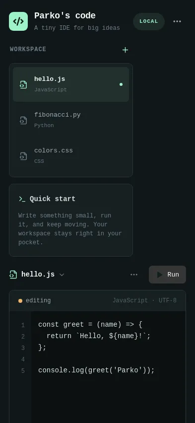 Parko's Code
