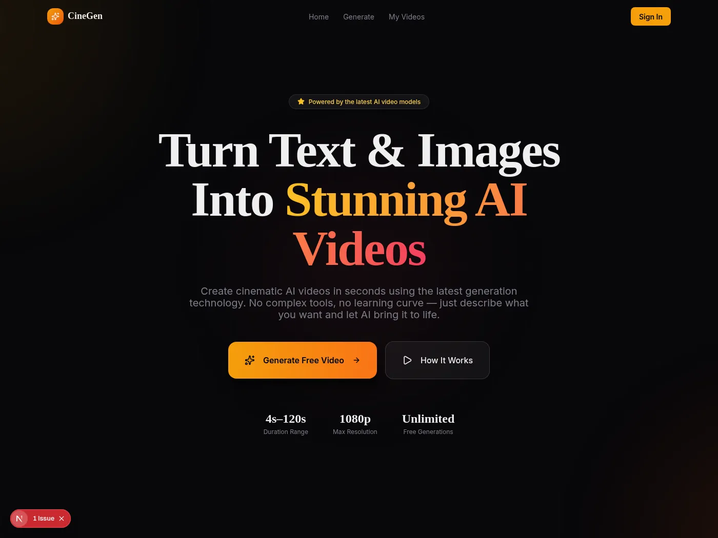 CineGen AI Video Studio