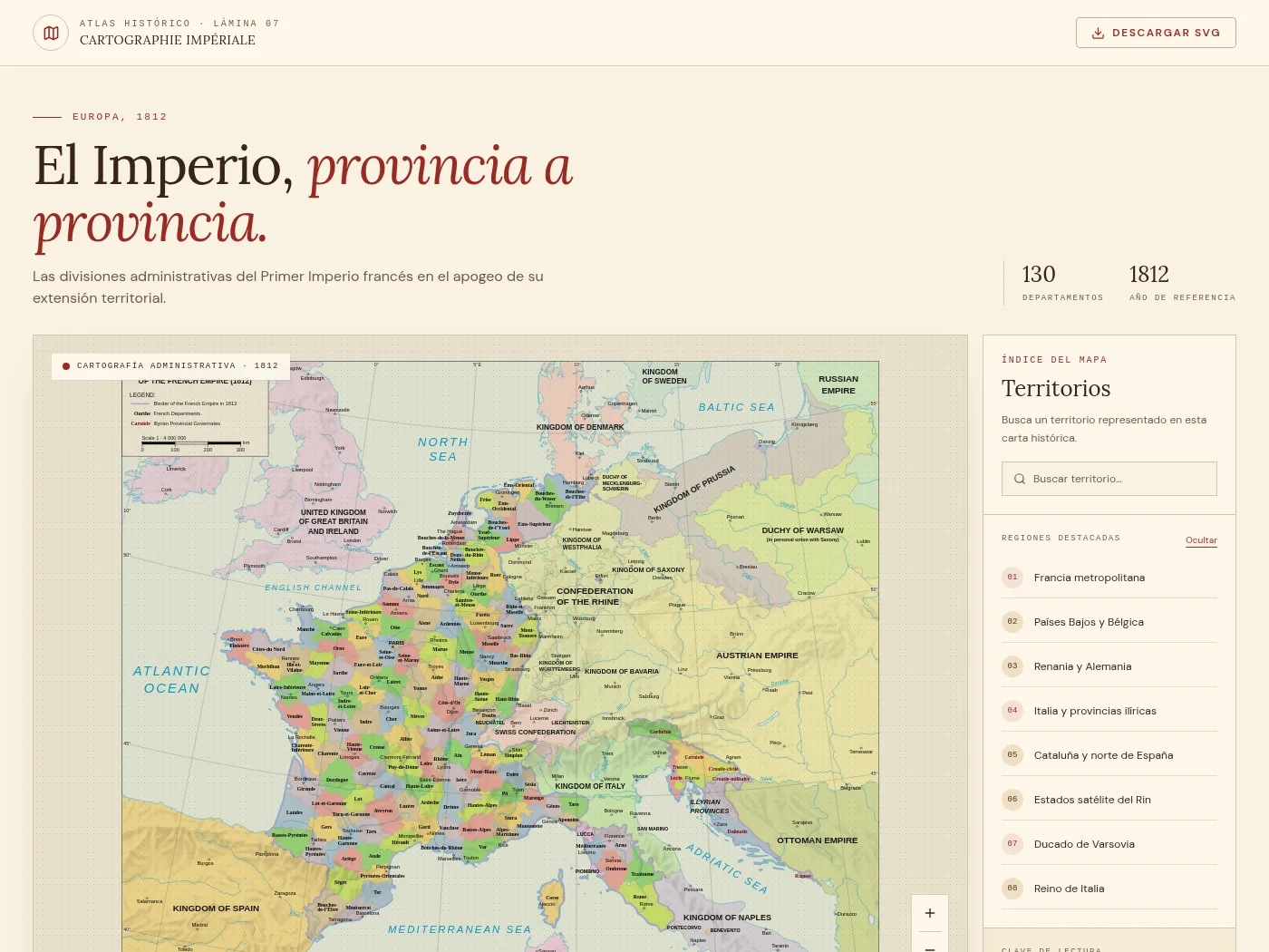 Napoleonic Wars SVG Map