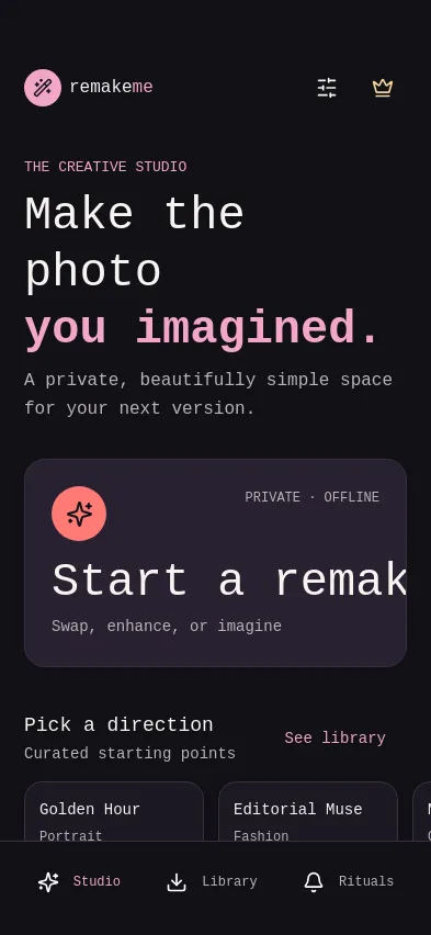 RemakeMe AI Face Editor