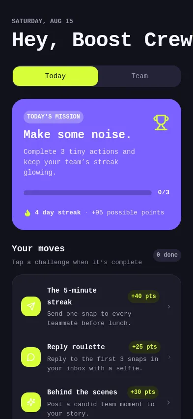 Snap Score Booster