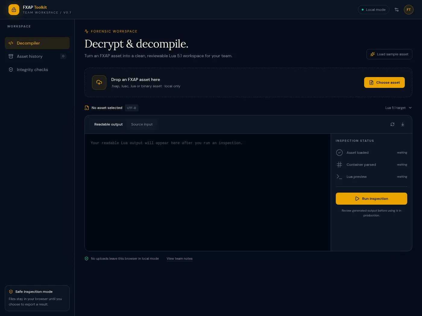 FXAP Decrypt Toolkit