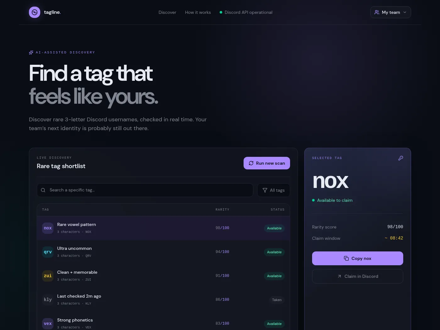 Discord Tag Finder