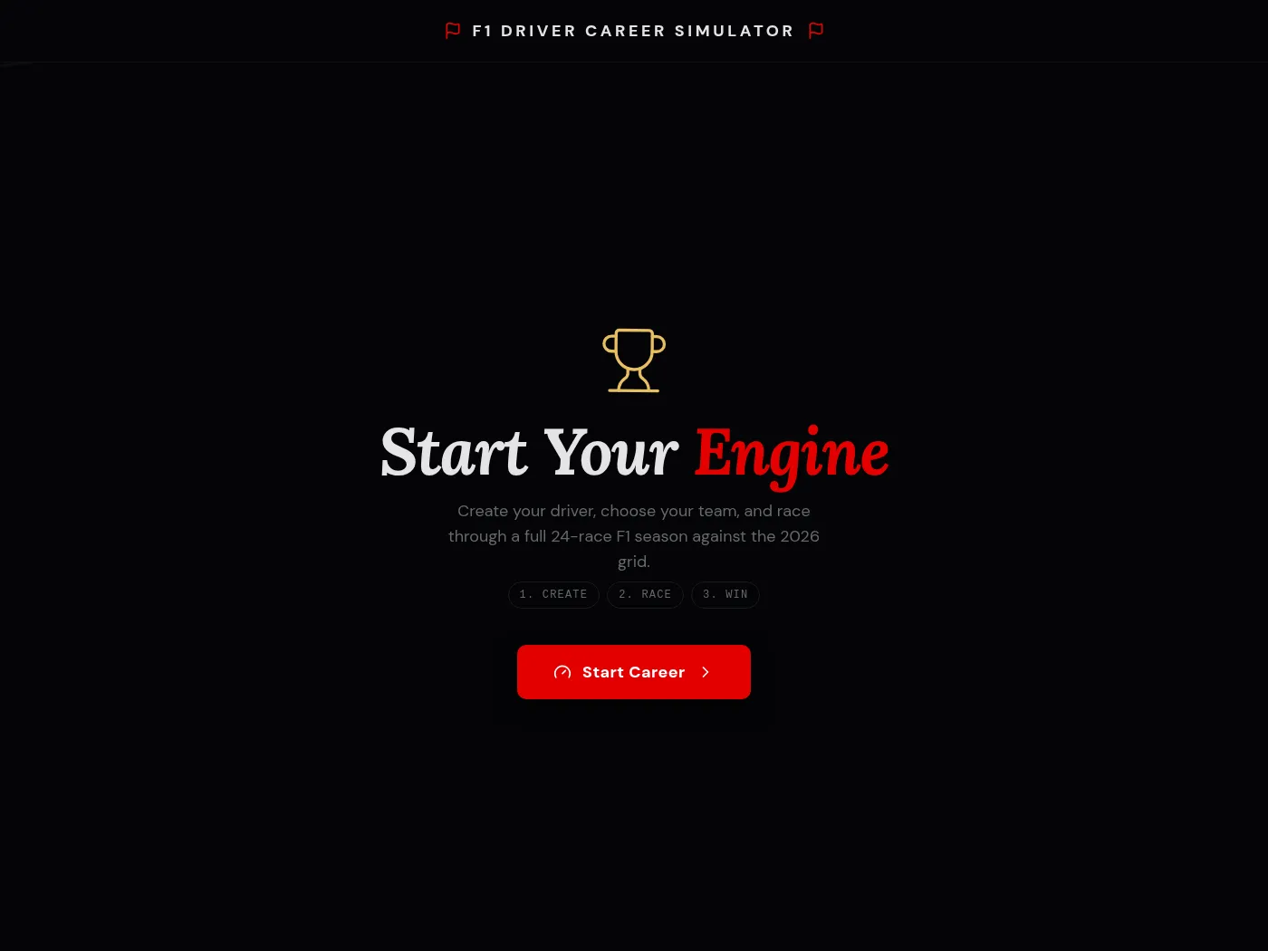 F1 Driver Career Simulator