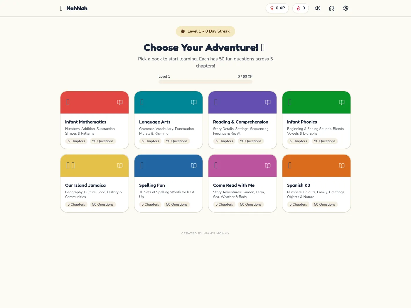 NahNah Learning Adventure