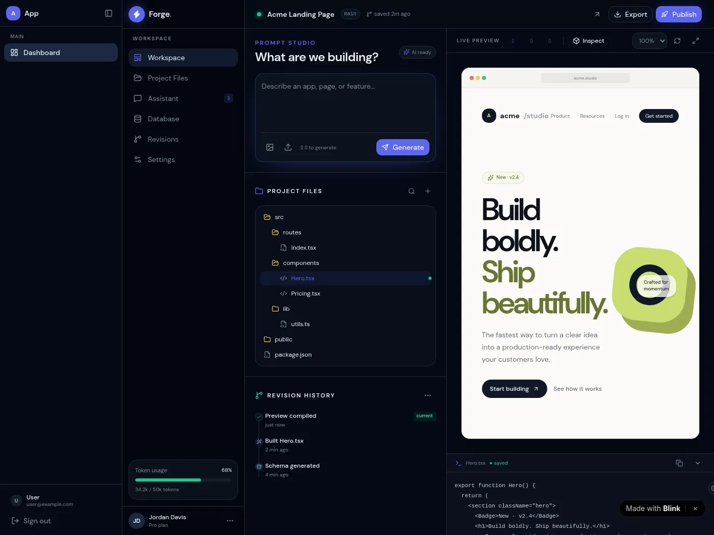 AI App Workspace