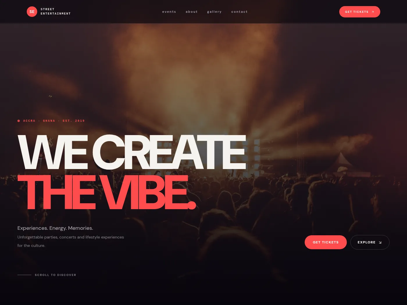 Street Entertainment Website