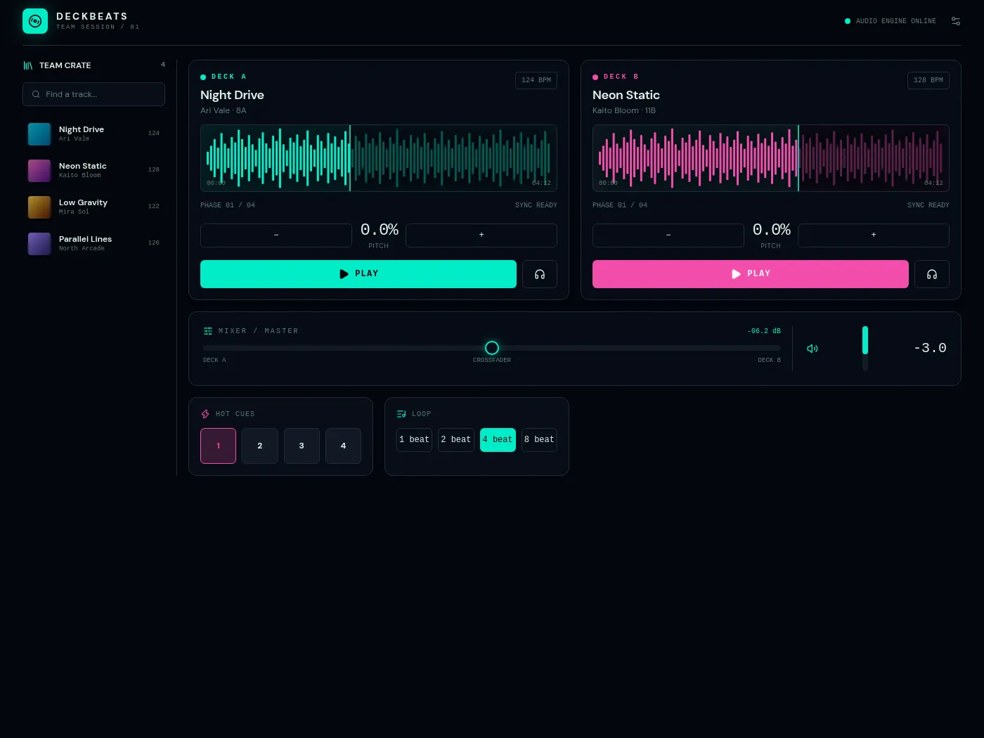 DeckBeats Simulator