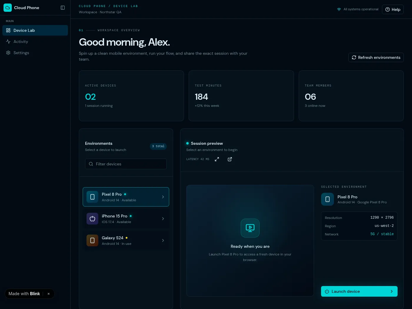 Cloud Phone Platform