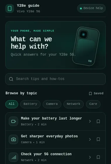 Vivo Y 28E 5G Helper