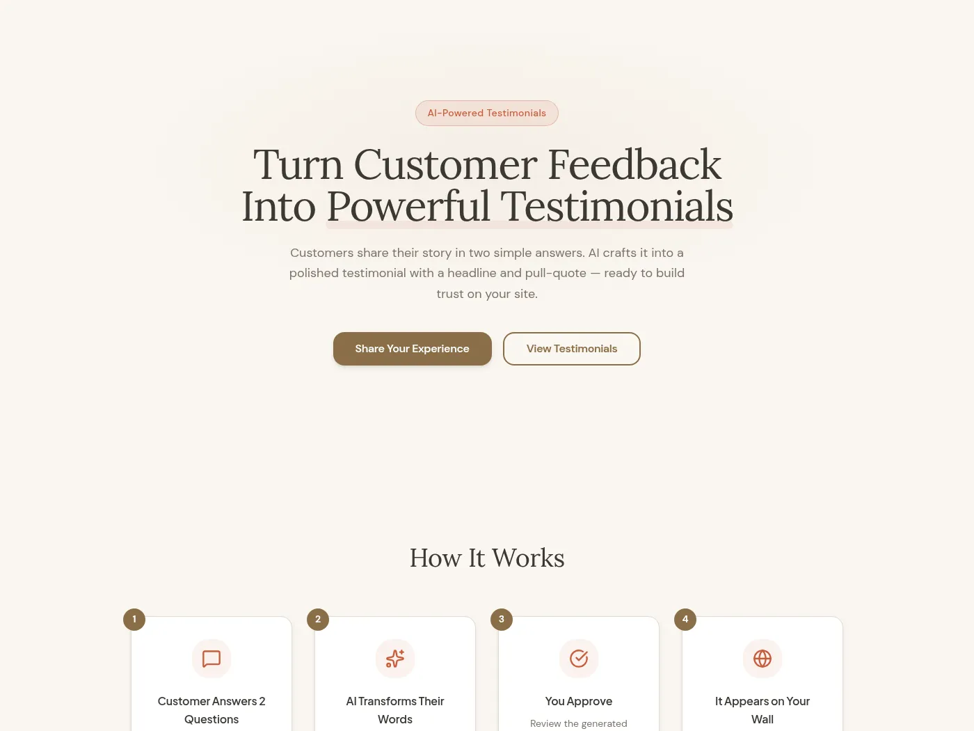 Testimonial Transformer