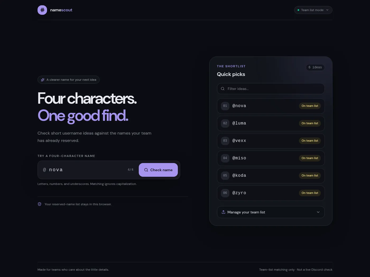 Discord Name Finder