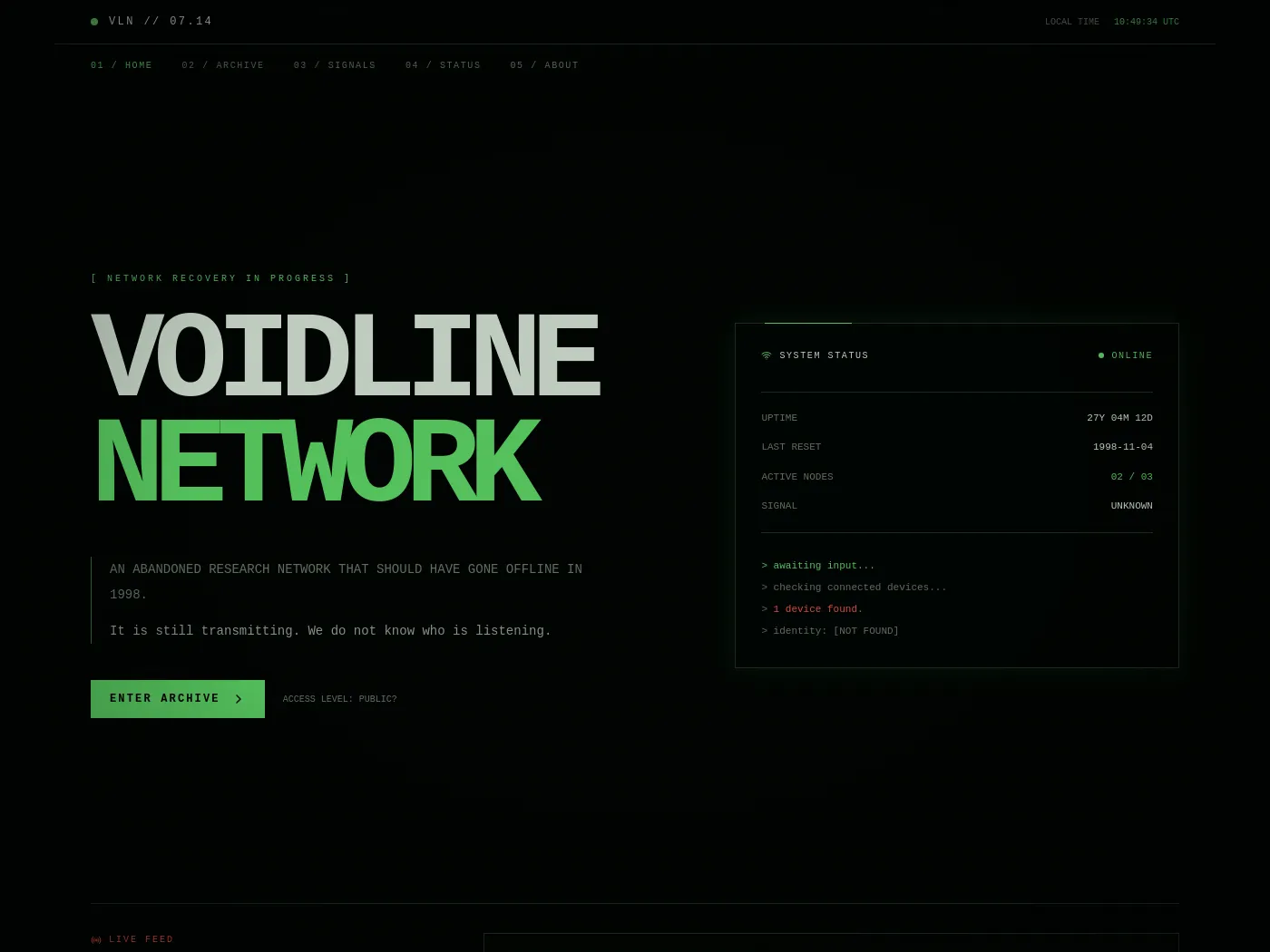 VOIDLINE NETWORK