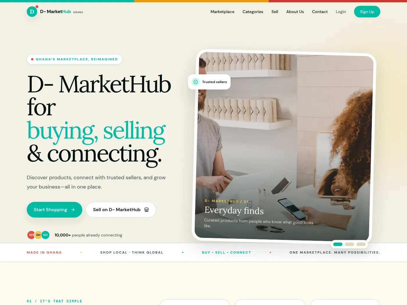 D- MarketHub Website