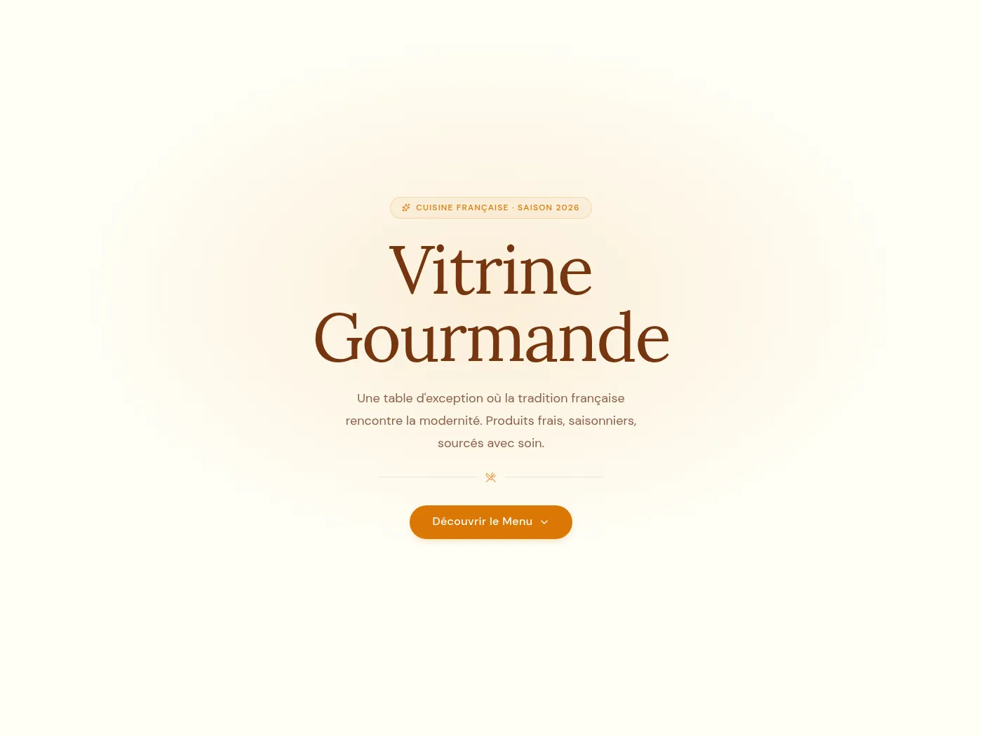 Vitrine Gourmande
