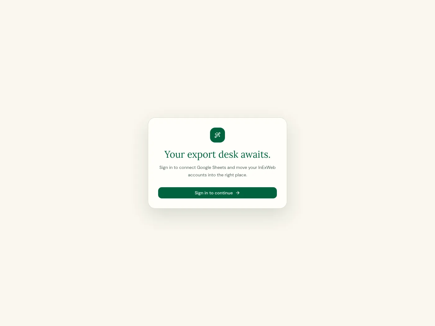 InExWeb Account Exporter