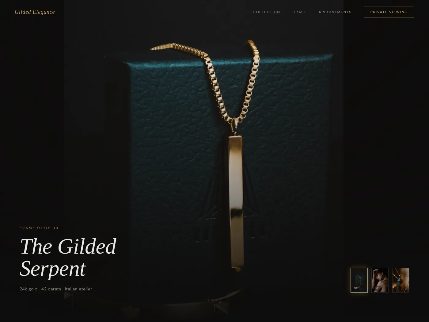 Gilded Elegance Landing