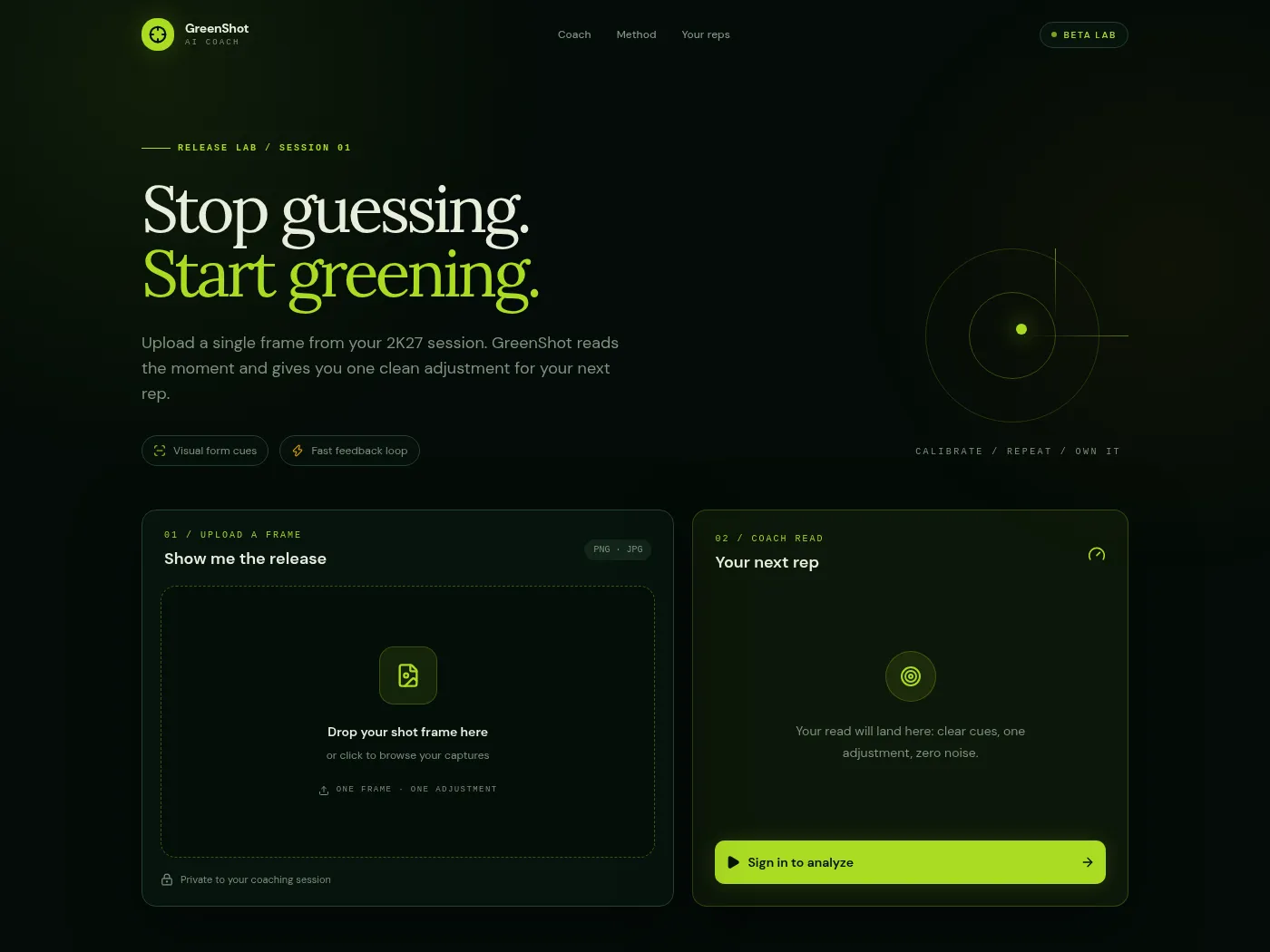 GreenShot AI Coach