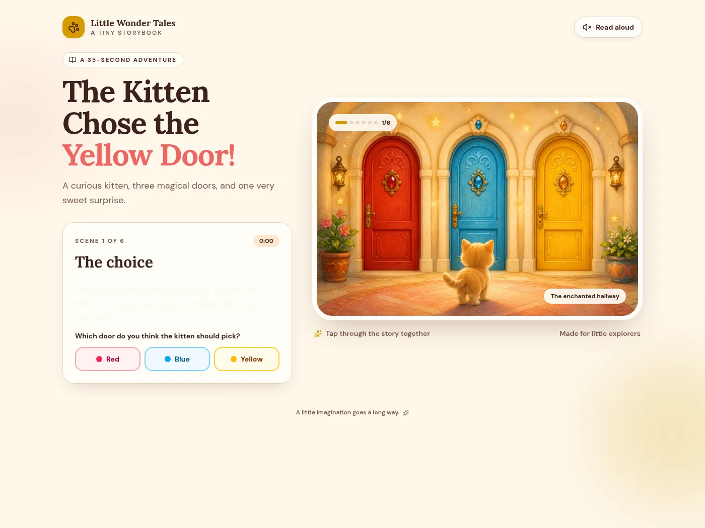 Kitten's Magical Door Adventure
