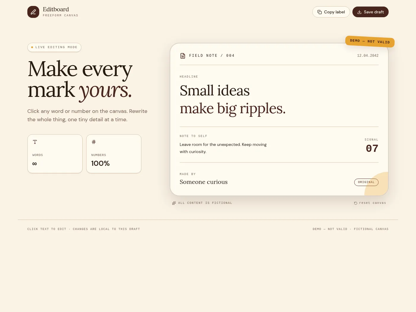 Editable Everything Site