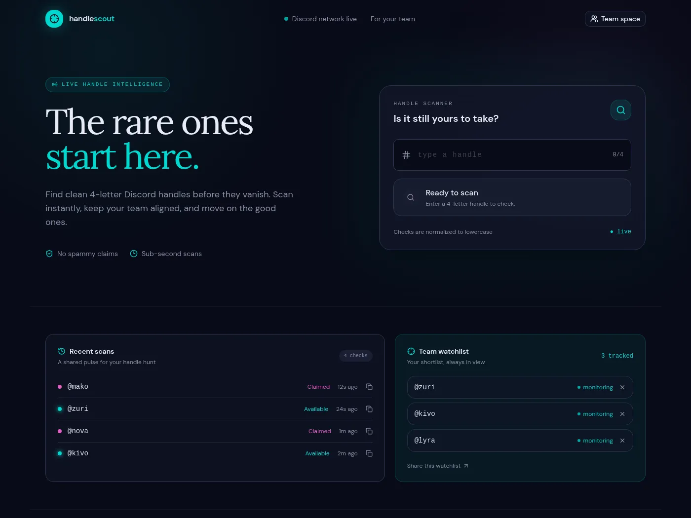 Discord Handle Sniper