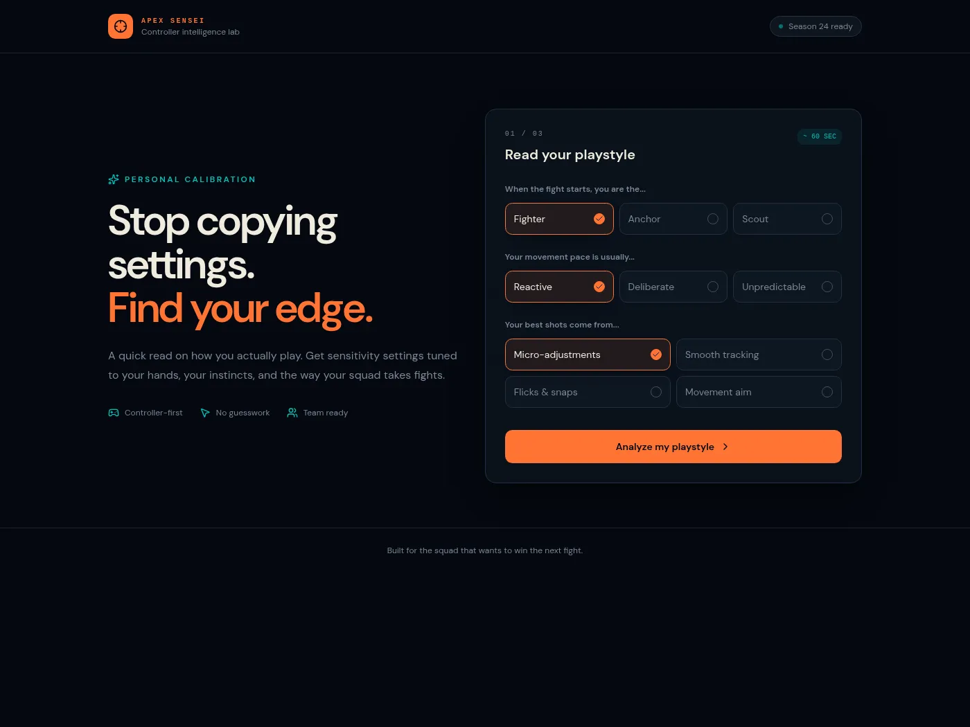 Apex Sensei Analyzer