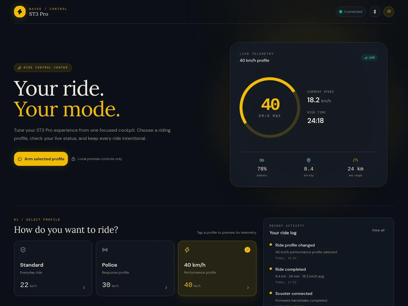 Navee ST3 Pro Scooter Hub