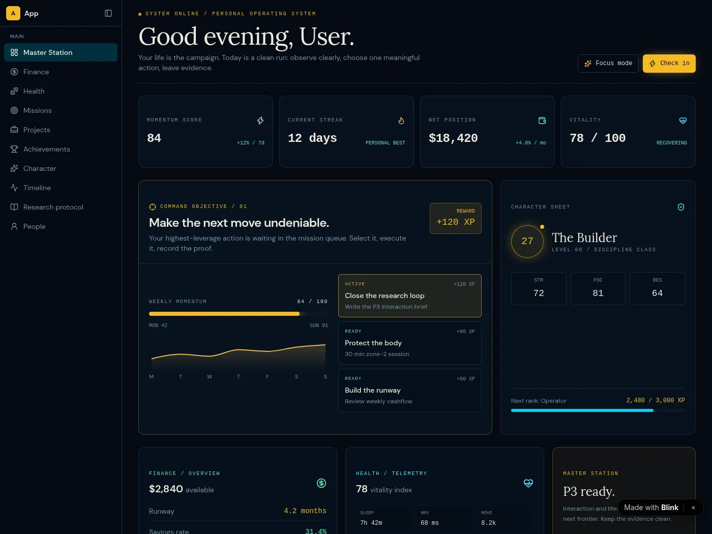 ArcadeLife Dashboard