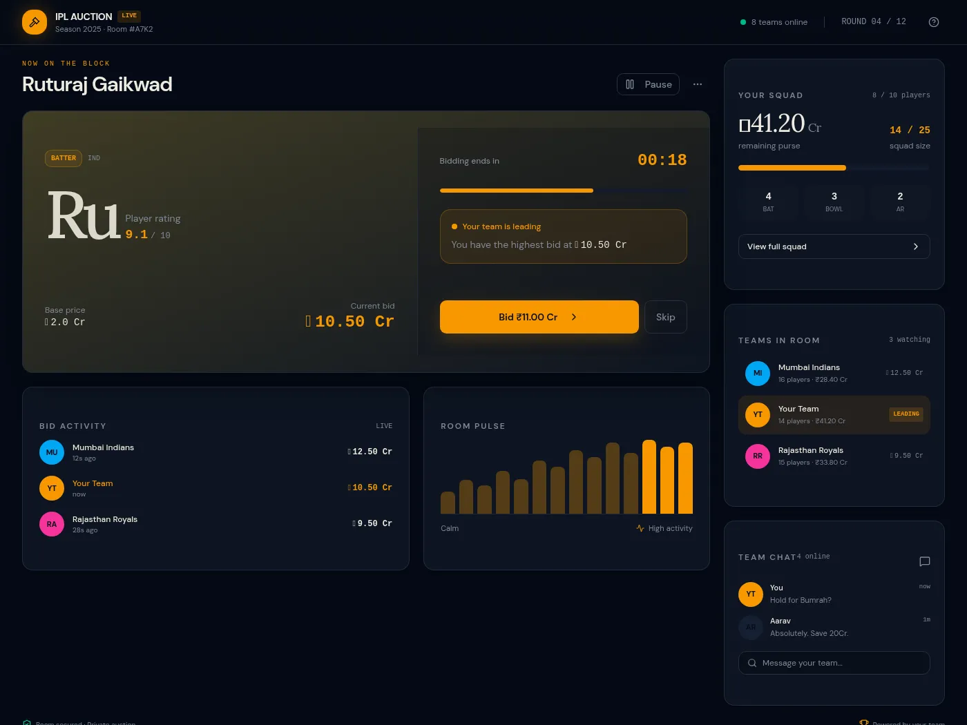 IPL Auction Simulator