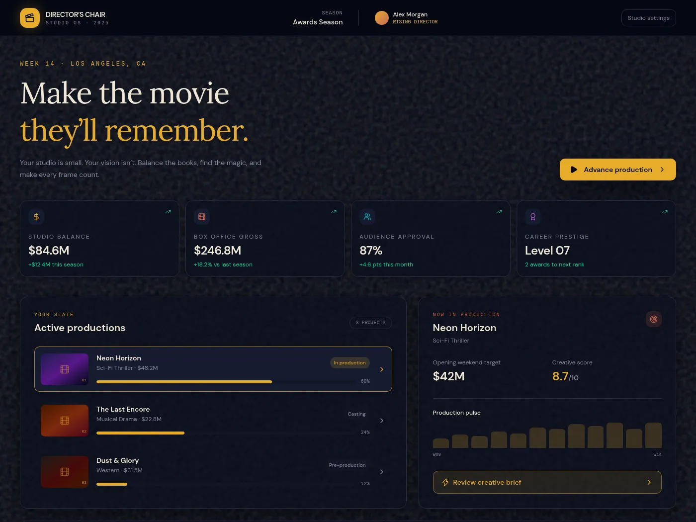 Movie Director Tycoon