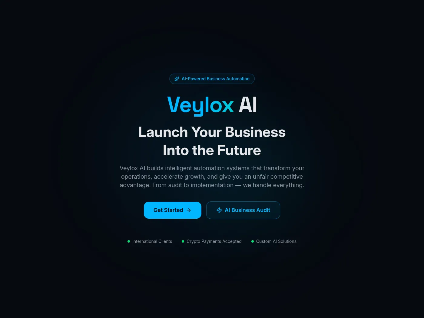 Veylox AI Agency Site