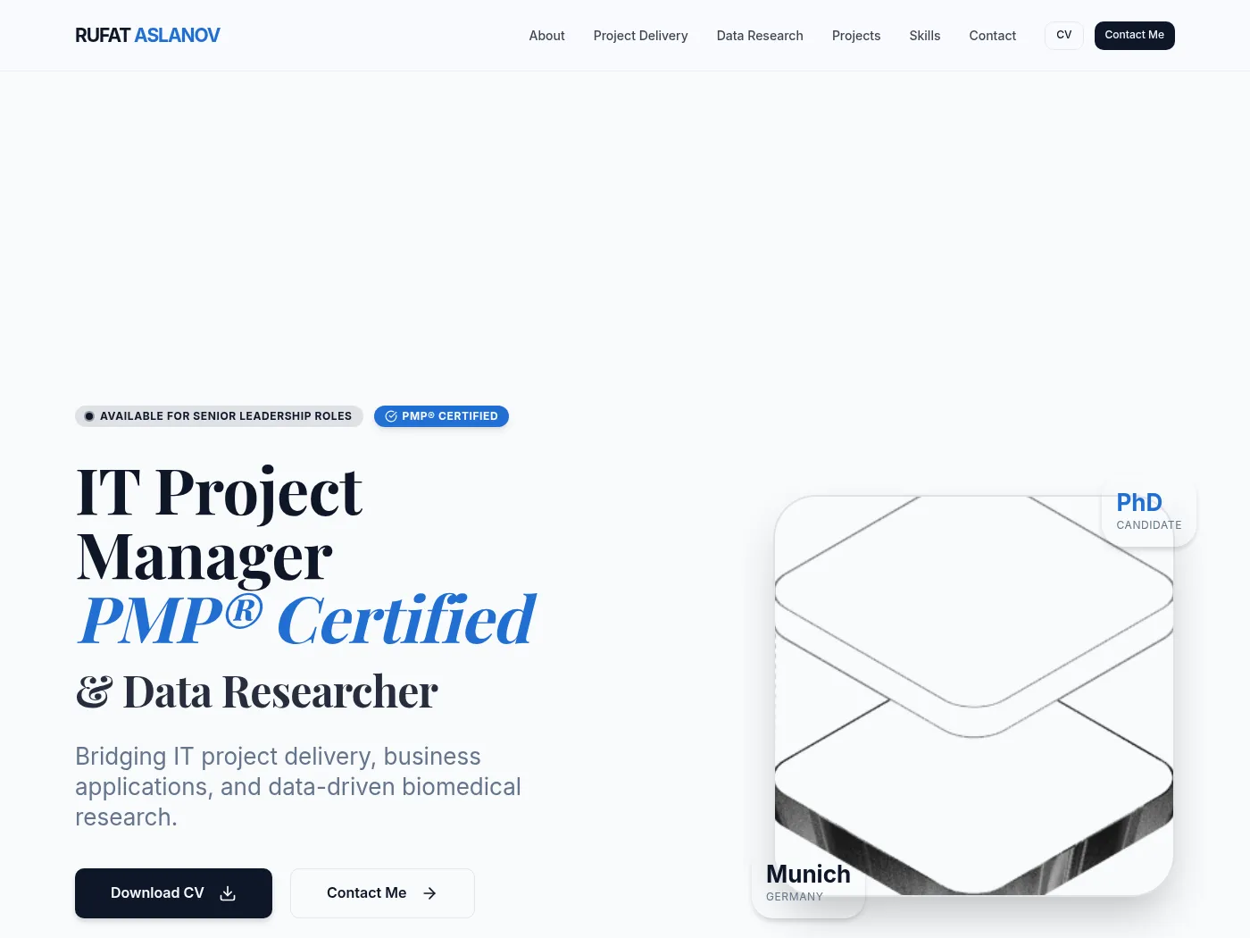 Rufat Aslanov CV Site