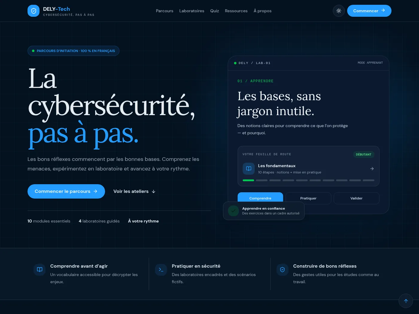 DELY-Tech Cybersécurité Débutant