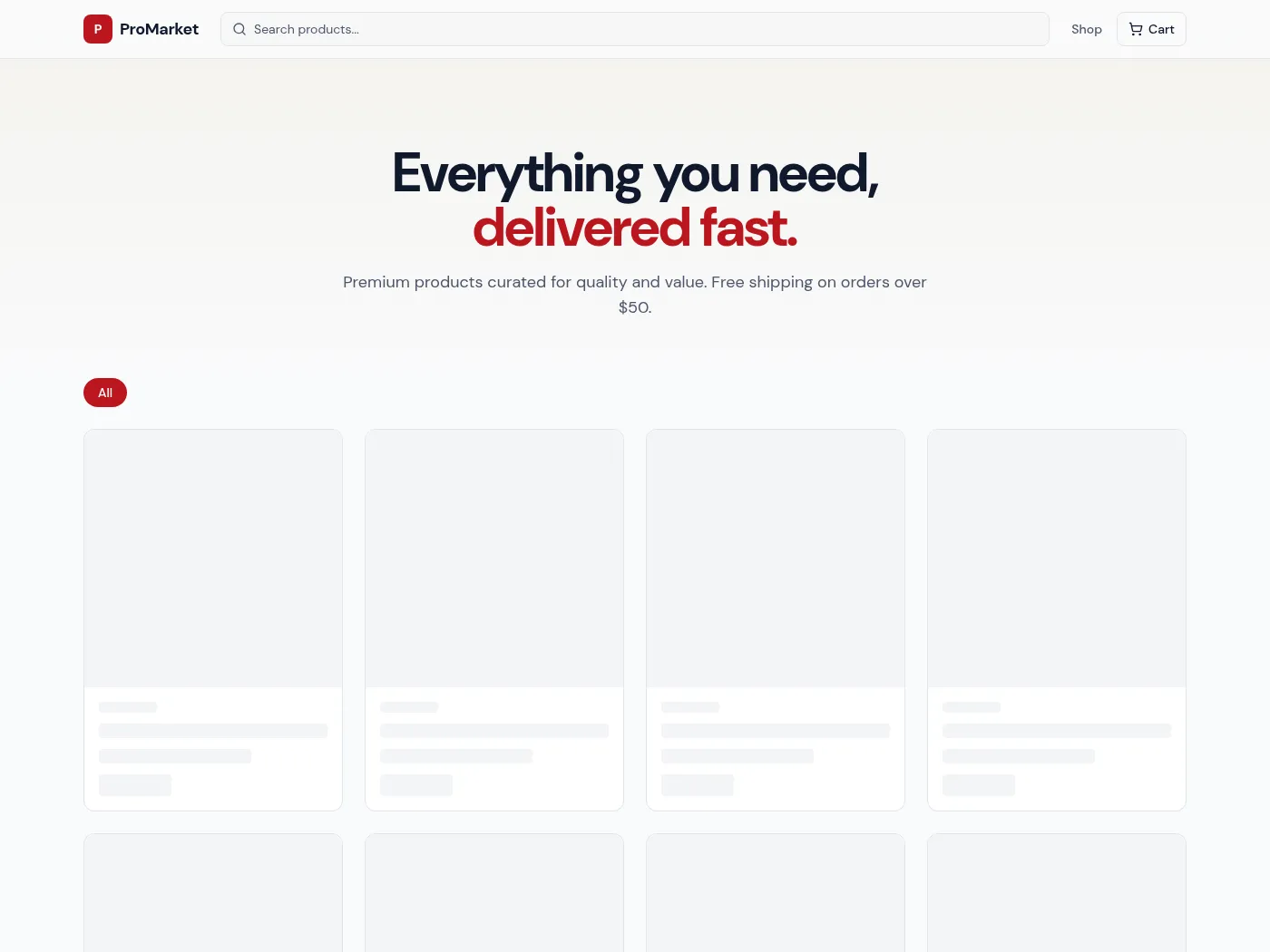 ProMarket Web Store