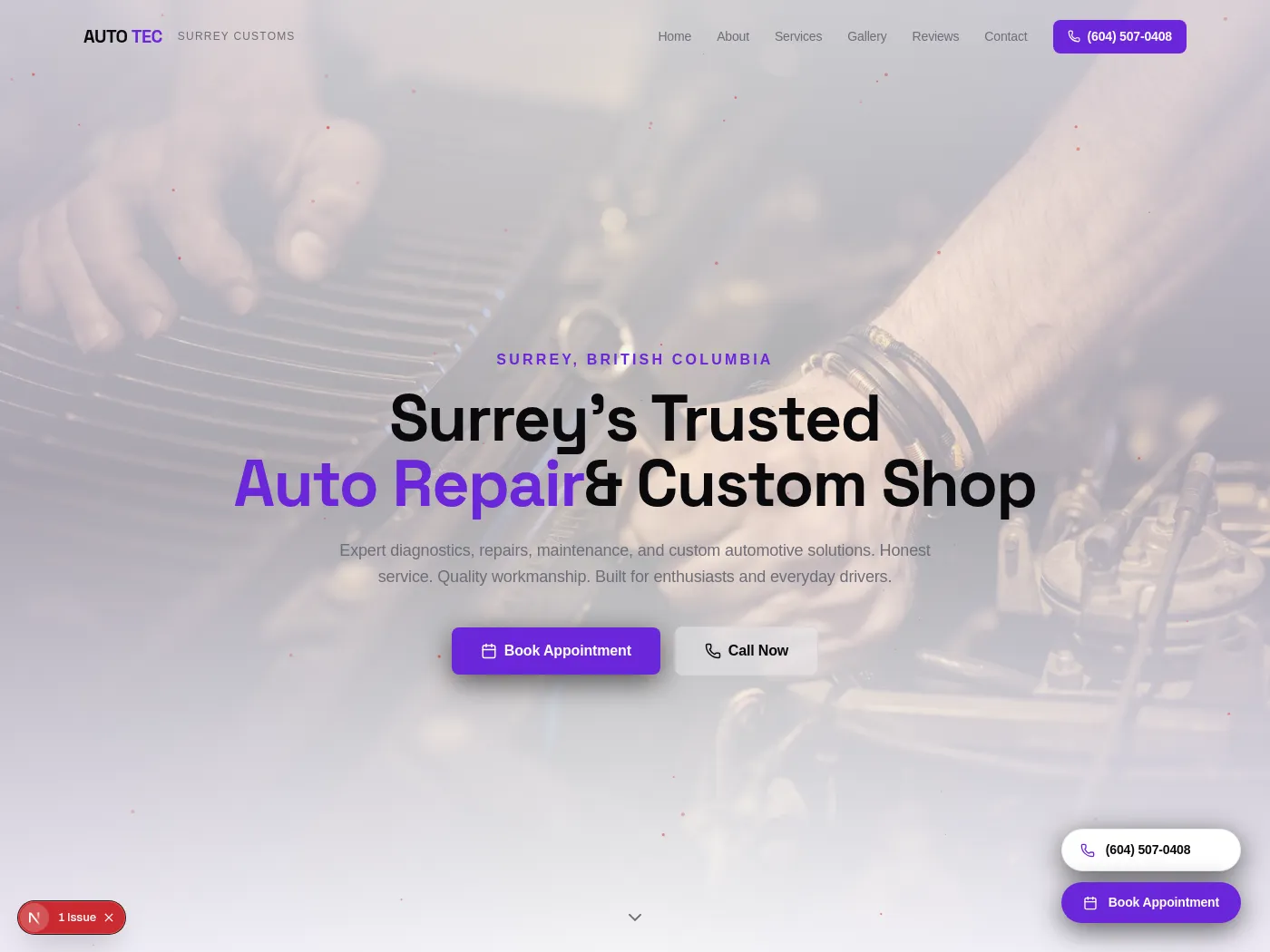 Auto Tec Luxury Website