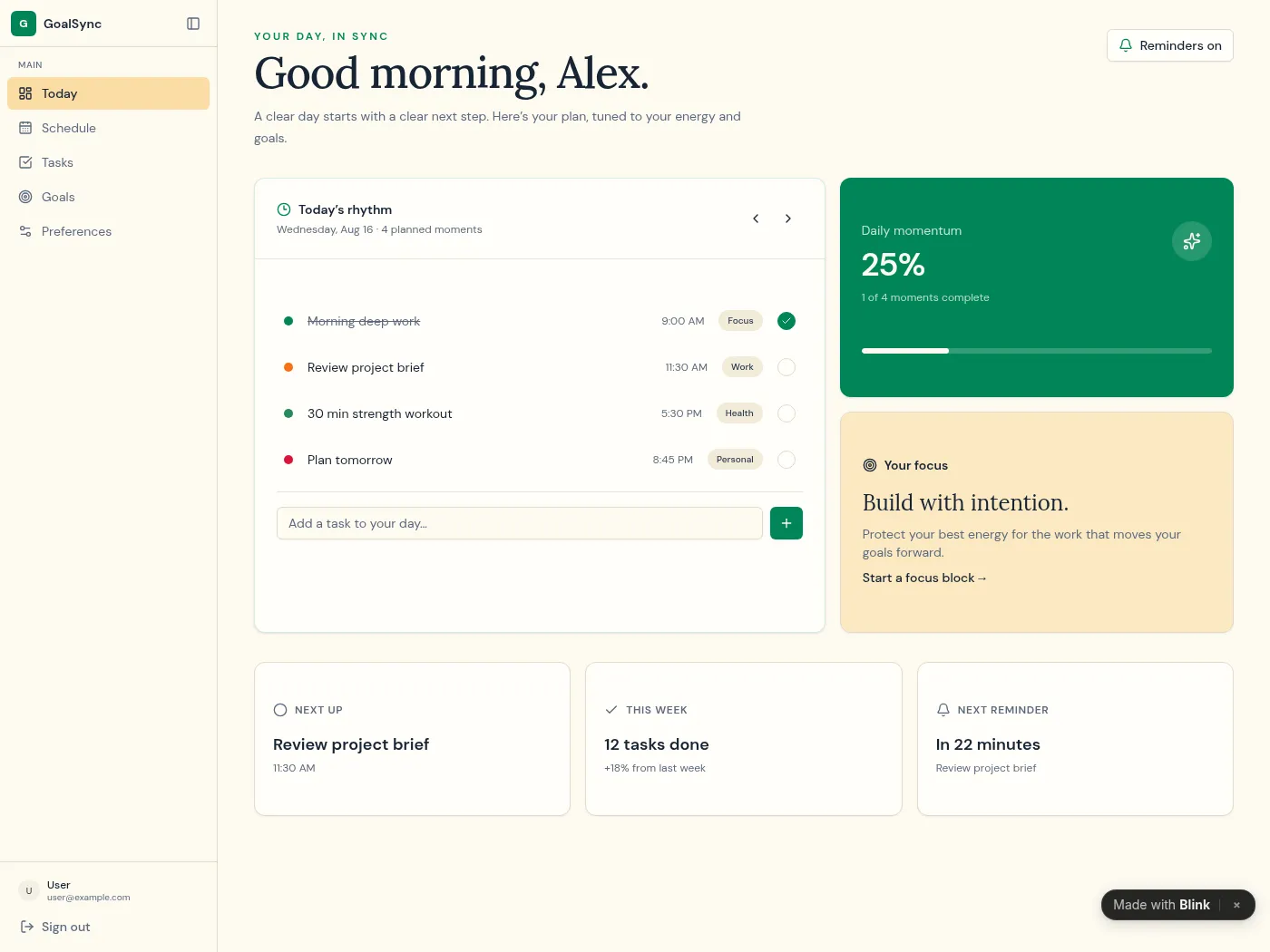 GoalSync Planner
