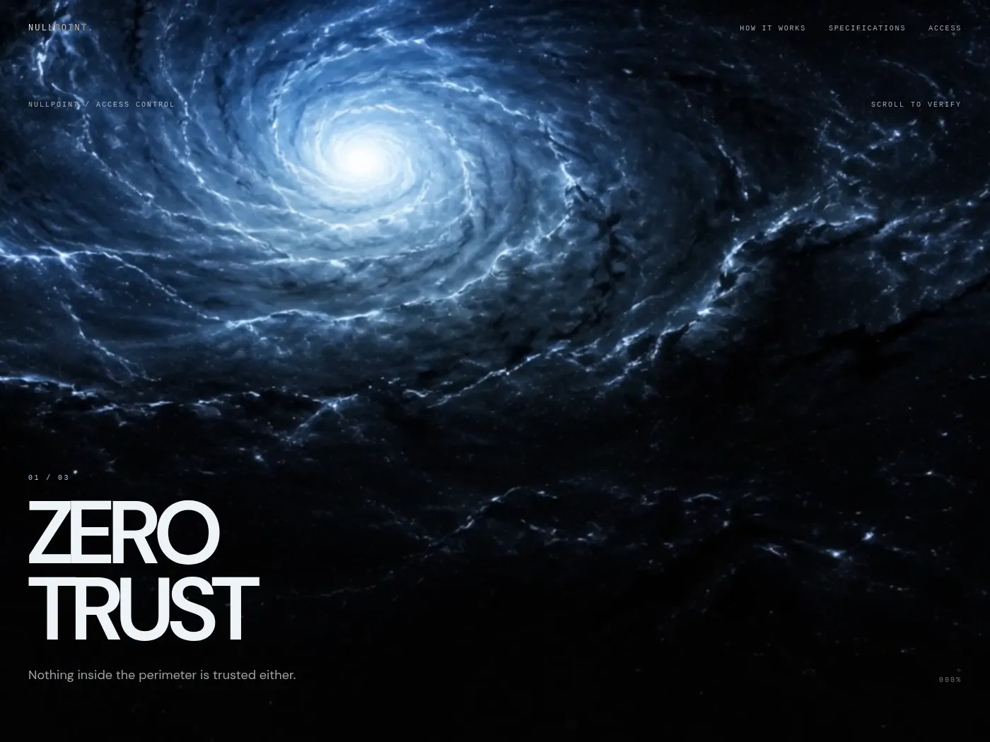 Nullpoint Zero Trust Site