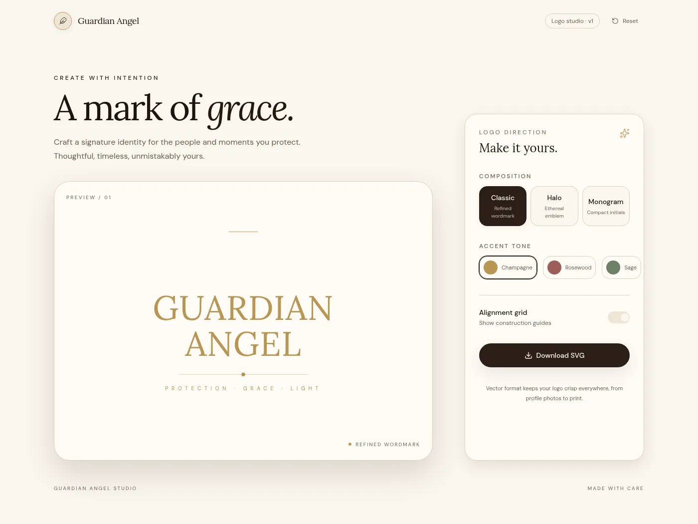 Guardian Angel Logo Maker