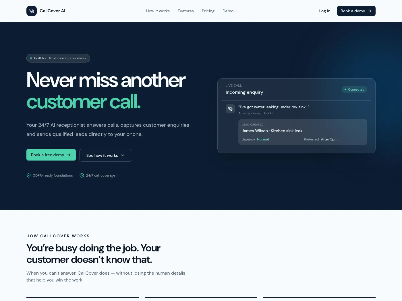 CallCover AI Platform