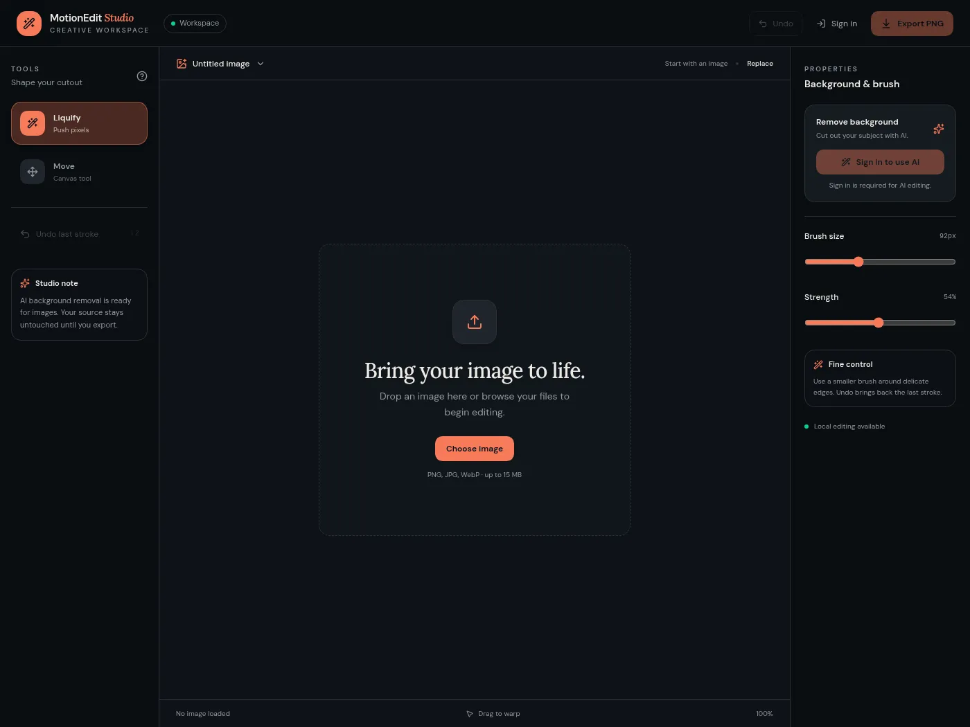 MotionEdit AI Studio