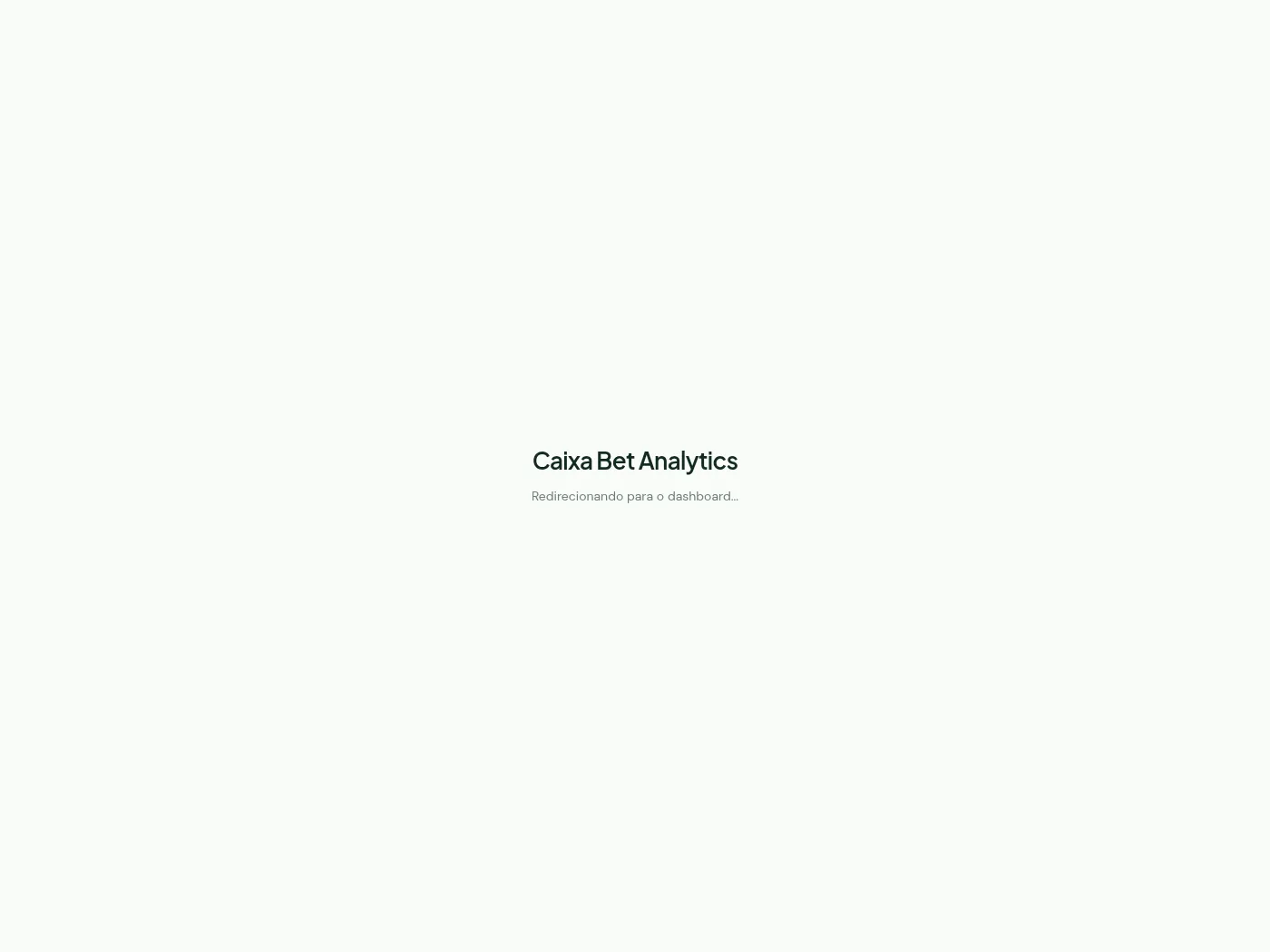 Caixa Bet Analytics