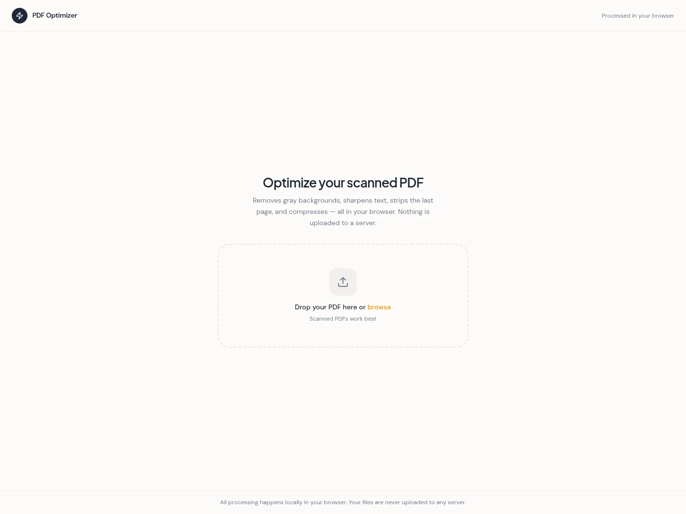 PDF Optimizer Service