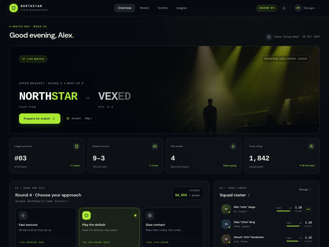 CS2 Esport Manager