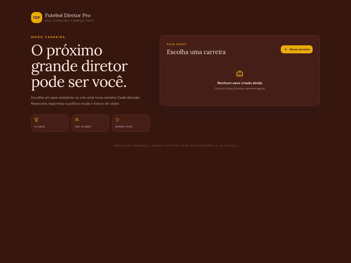 Futebol Diretor Pro