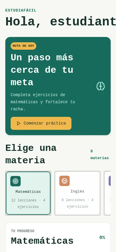 EstudiaFácil Mobile