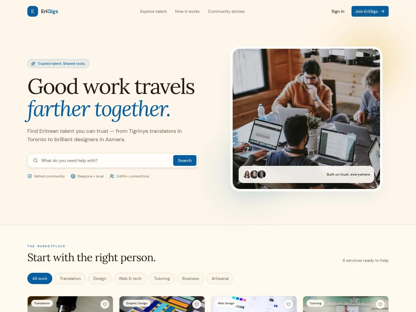 EriGigs Freelancer Hub