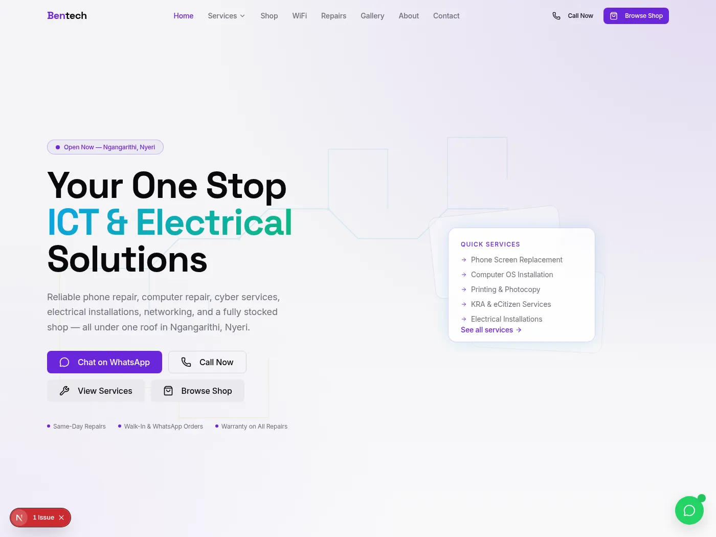 Bentech Cyber Frontend