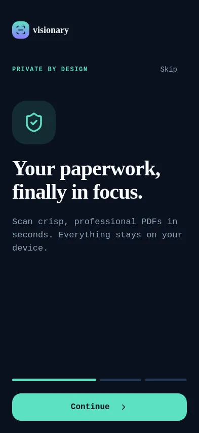Visionary PDF Scanner